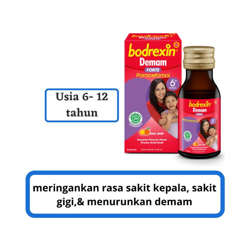Jual BODREXIN DEMAM FORTE (PARACETAMOL 250MG) | Shopee Indonesia