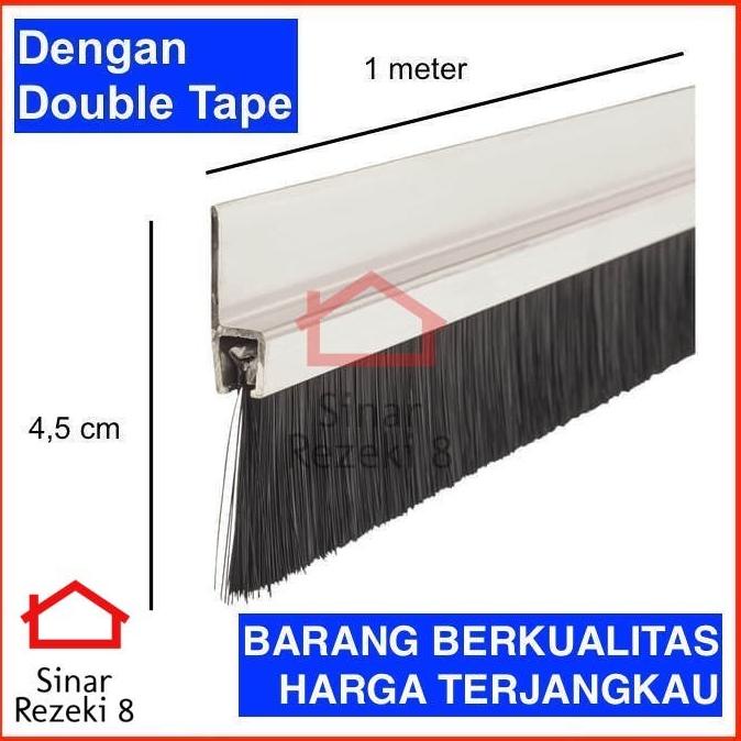 Jual Door Seal Bulu Penutup Celah Pintu Door Brush Seal White Lis Plastik | Shopee Indonesia