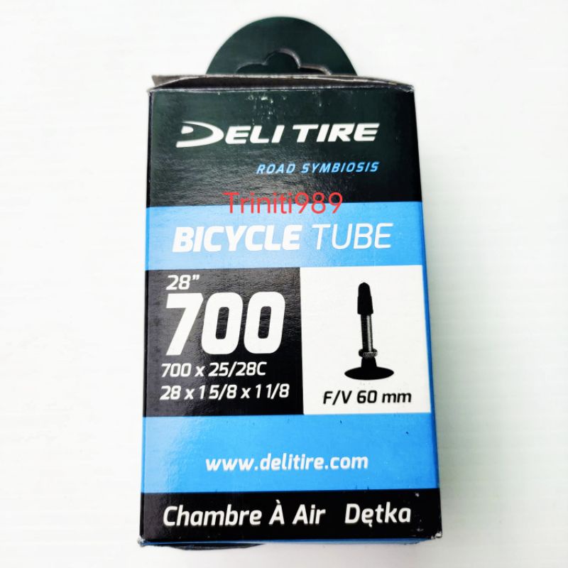 Jual Ban dalam sepeda fixie 700 x 25/28C Deli Tire F/V 60mm & 80mm | Shopee Indonesia