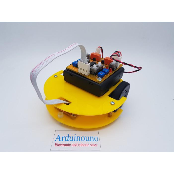 Jual Robot Line Tracer follower Analog V2 through hole pcb 4 VR 4 ...