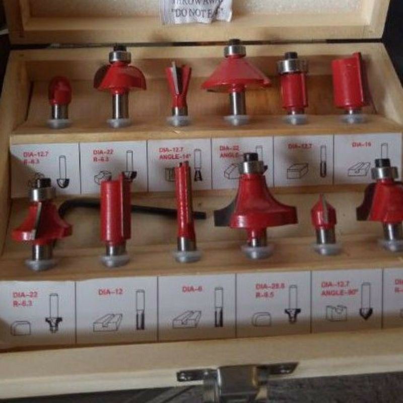 Jual Mata Router Set 12 Pcs Ryota | Shopee Indonesia