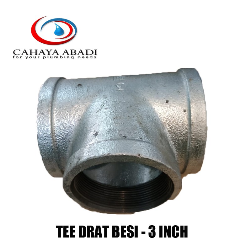 Jual TEE BESI 3 INCH - SAMBUNGAN PIPA BESI GALVANIS - GALUNGGUNG | Shopee Indonesia