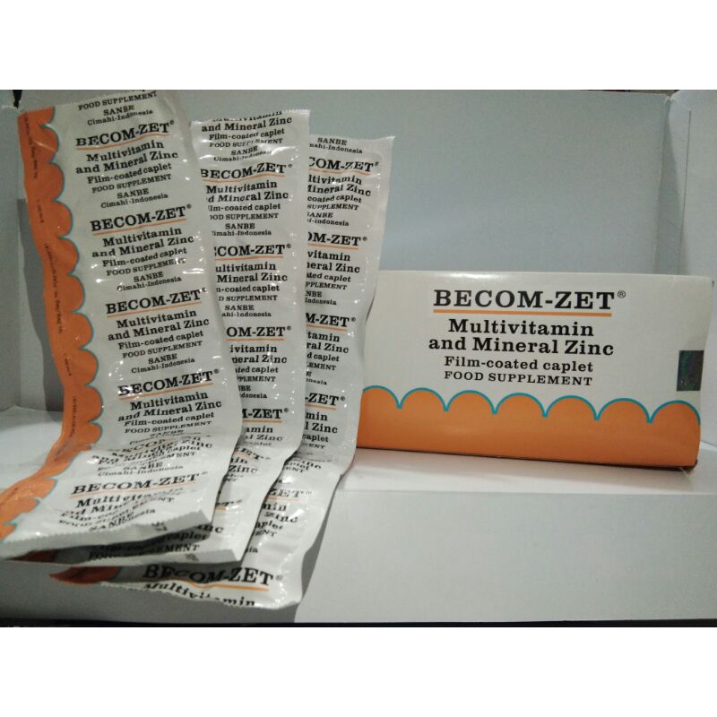 Jual Becom-Zet kaplet Multivitamin dan Mineral | Shopee Indonesia