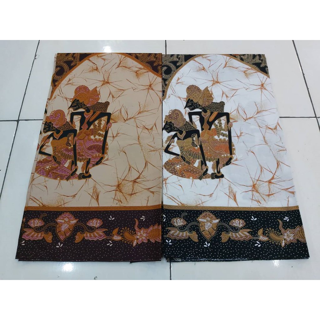 Jual Kain Batik SOLO (Cabut Alusan) motif gunungan wayang Rama Shinta ...
