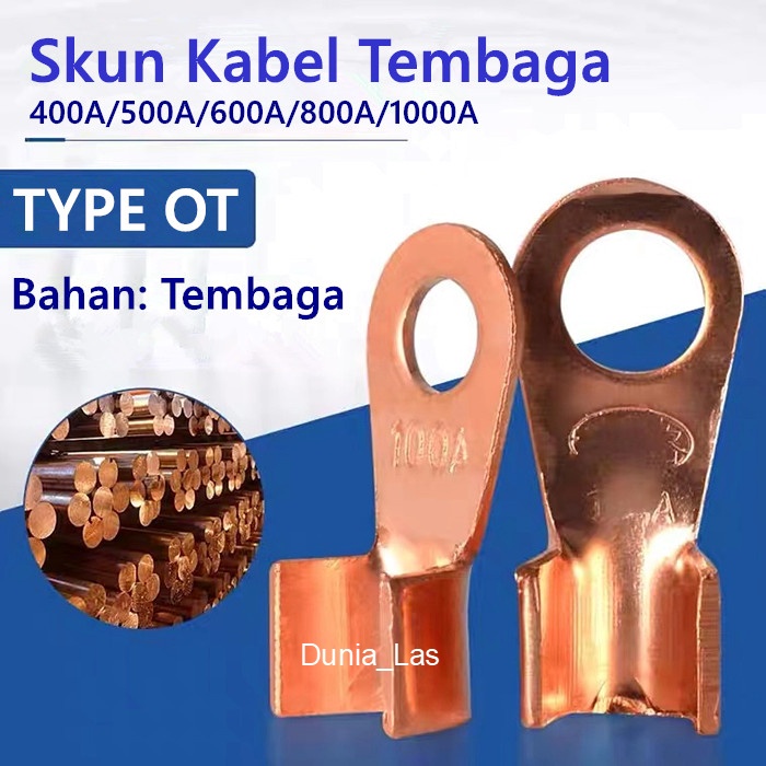 Jual 2PCS Skun Kabel Tembaga OT-500A OT-600A OT-800A OT-1000A Konektor ...