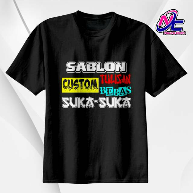 Jual Sablon Sablon custom desain tulisan bebas suka suka Bisa COD ... Jual Sablon Sablon custom desain tulisan bebas suka suka Bisa COD ...