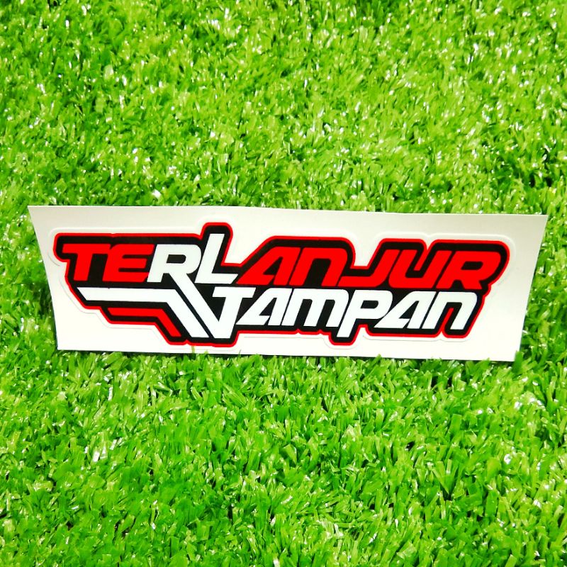 Jual stiker kata2 #sticker terlanjur tampan | Shopee Indonesia