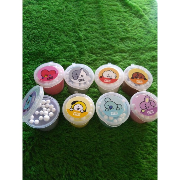 Jual Slime mini BT21 25 ml/tofu slime (Free floam) | Shopee Indonesia