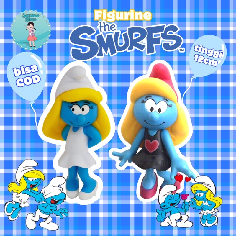 Jual Vintage Toys Series The Smurf Characters Large Figure Collection ...