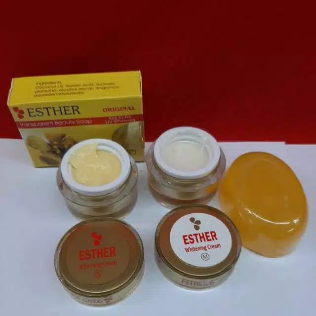 Jual PAKET CREAM ESTHER GOLD KACA ORIGINAL SM WHITENING | KRIM ESTER ...