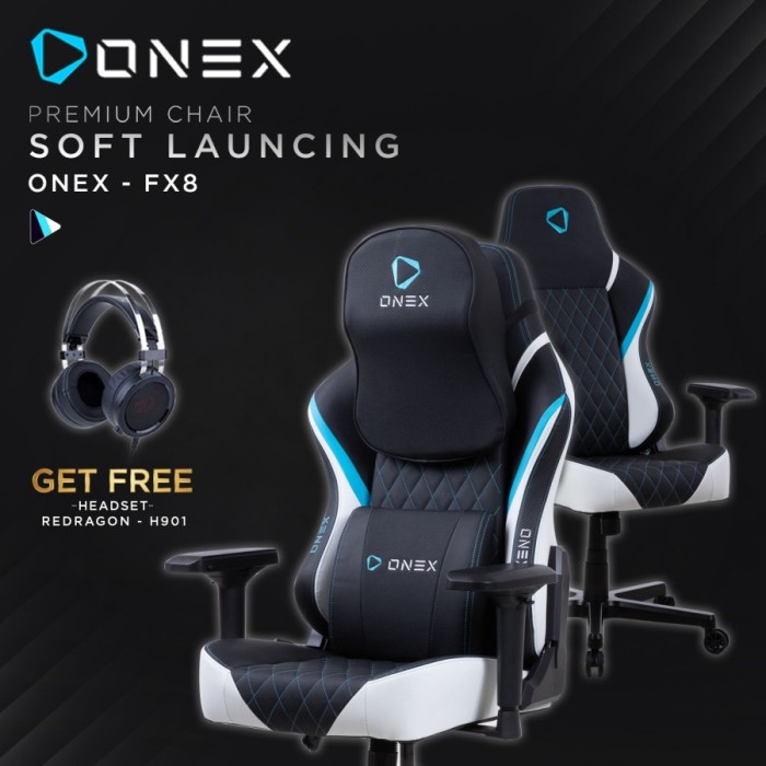 Jual Onex FX8 Gaming Chair Premium Quality Mesh Full Black | Shopee ...