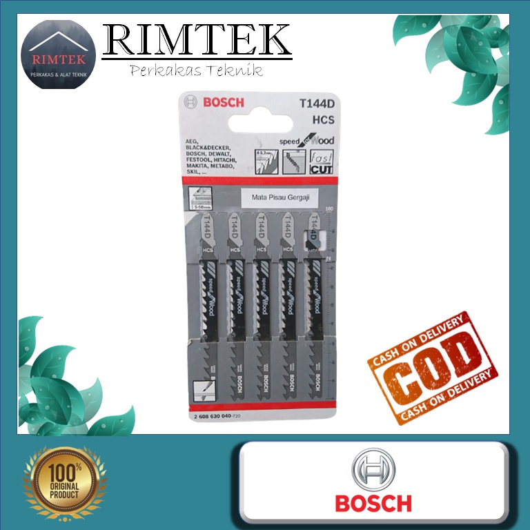 Jual MATA PISAU JIGSAW / JIGSAW BLADE BOSCH T144D / MATA GERGAJI JIGSAW ...