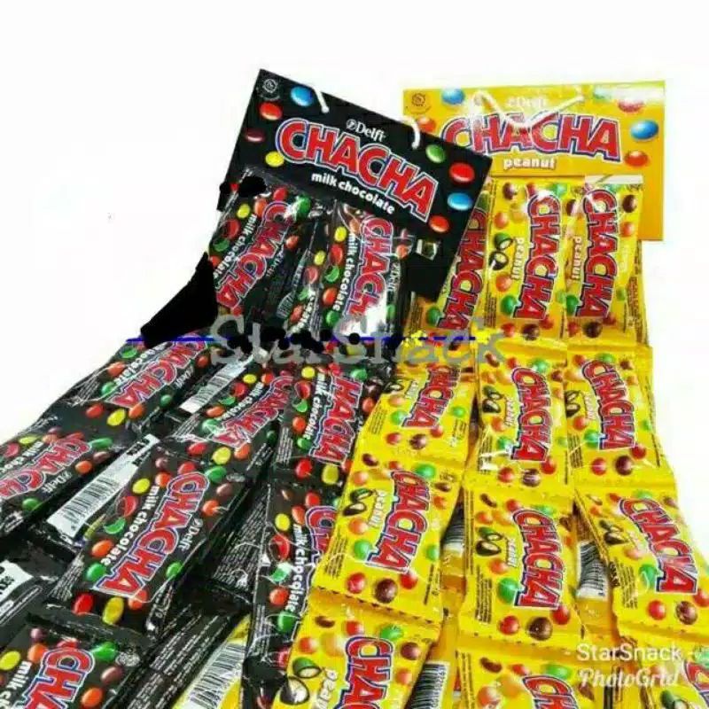 Jual CHACHA COKLAT DAN PEANUT 7 GRAM ISI 20 PCS | Shopee Indonesia