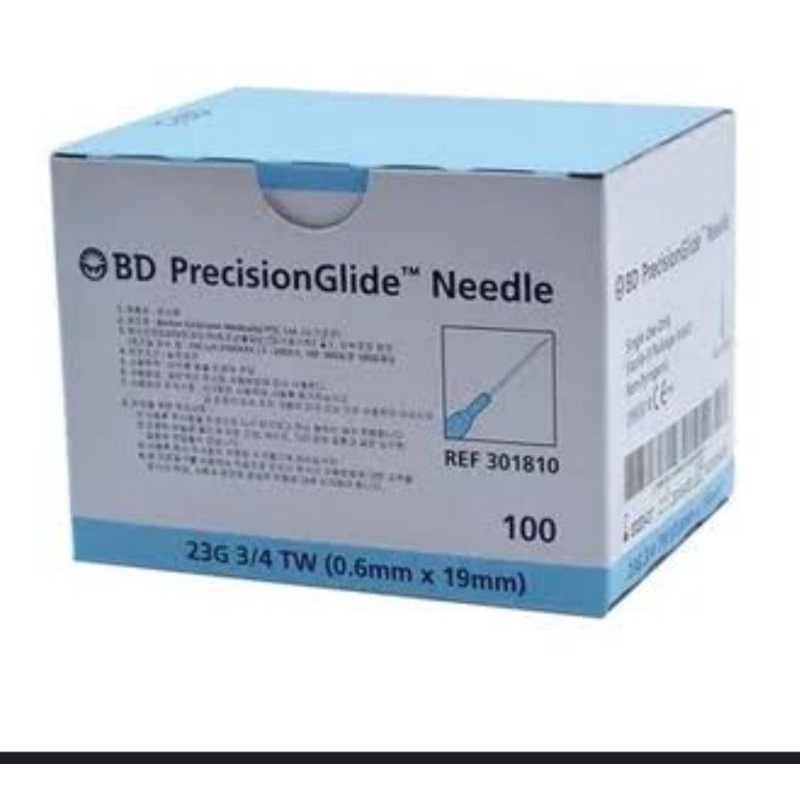 Jual needle BD 23g / nedle 23g bd / jarum sterile bd | Shopee Indonesia