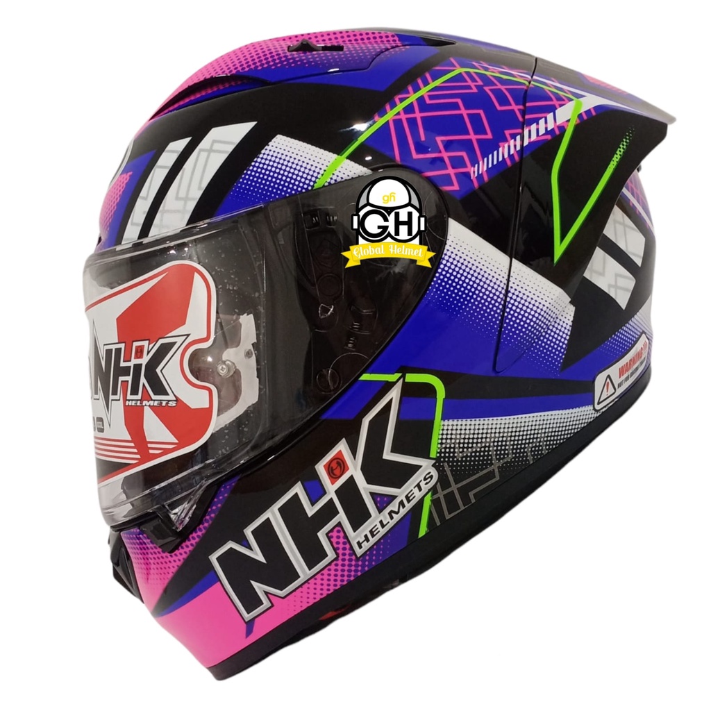 Jual HELM NHK GP R TECH STREET R44 BLACK PINK GLOSSY | Shopee Indonesia