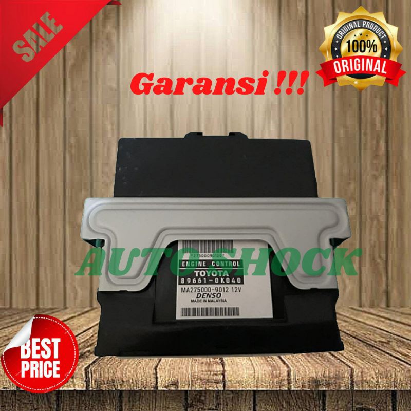 Jual ECU COMPUTER TOYOTA INNOVA BENSIN 89661-0K040 ORIGINAL | Shopee ...