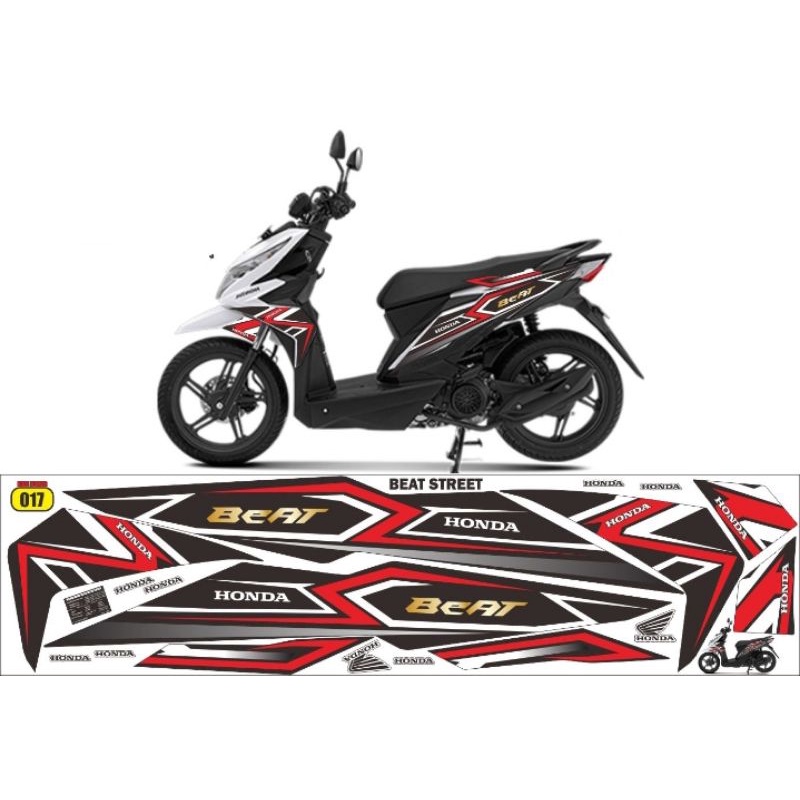 Jual striping beat street/decal variasi beat street/stiker lis body ...