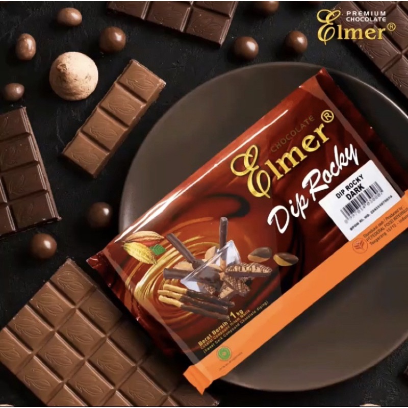 Jual ELMER DIP ROCKY DARK 1 KG | Shopee Indonesia