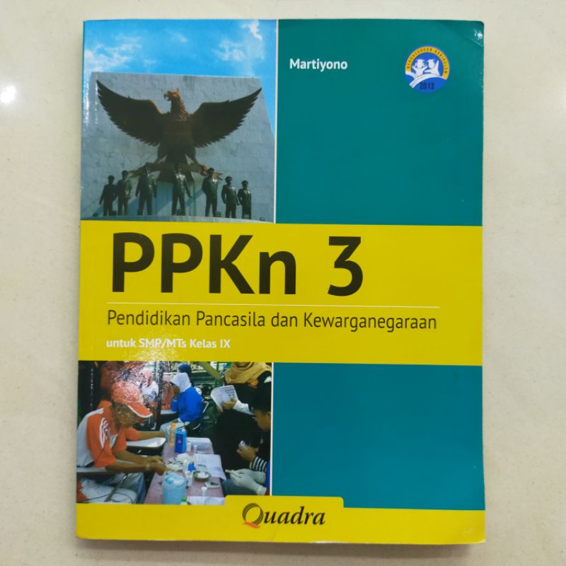 Jual Buku bekas original : PPKn untuk SMP/MTs kelas IX by Quadra | Shopee Indonesia