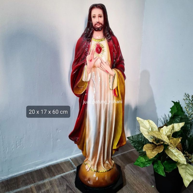 Jual Patung Yesus Hati Kudus 60 cm kualitas 2 | Shopee Indonesia