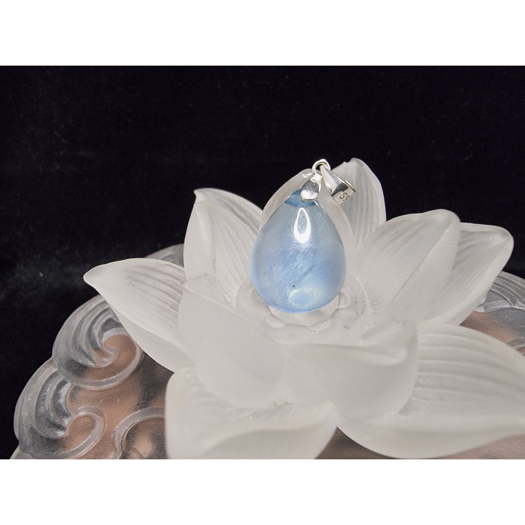 Jual Liontin Batu Ice Aquamarine Shape Tetes Air Full Natural HQ 19mm ...