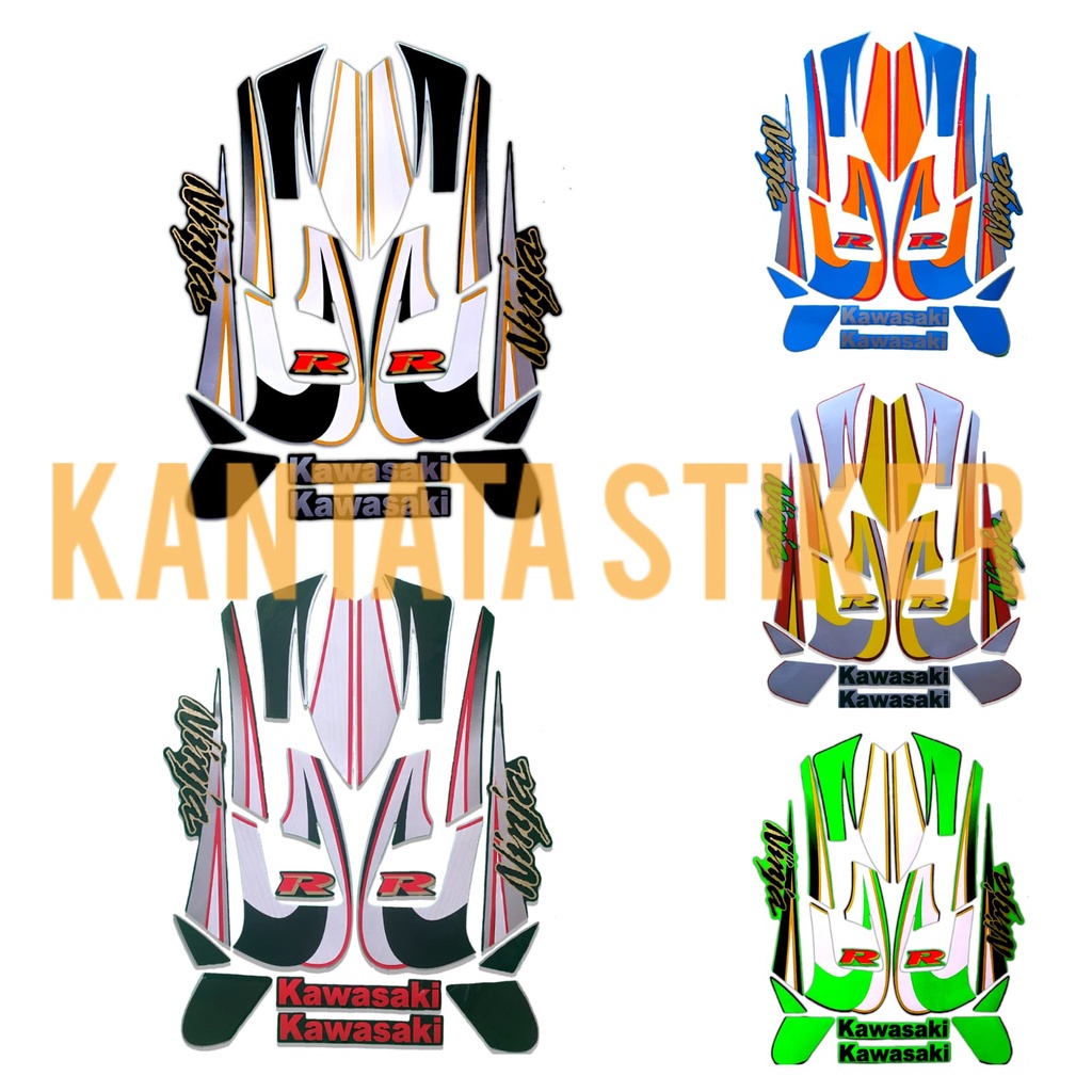 Jual Stiker Striping Lis Motor Kawasaki Ninja R 2005 Full Set | Shopee ...