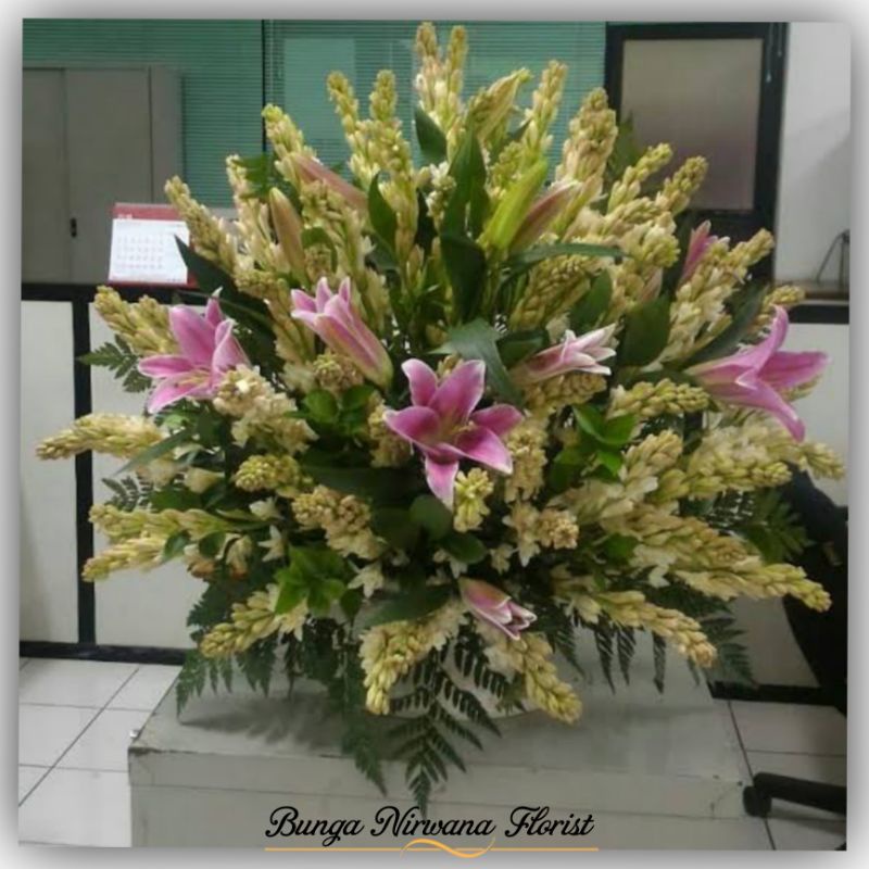 Jual rangkaian vas meja bunga sedap Malam ukuran besar | Shopee Indonesia