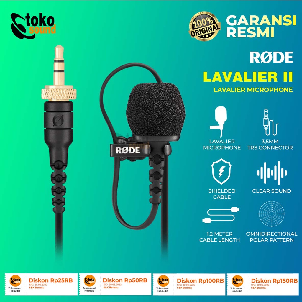 Jual Rode Lavalier II Premium Lavalier Microphone | Shopee Indonesia
