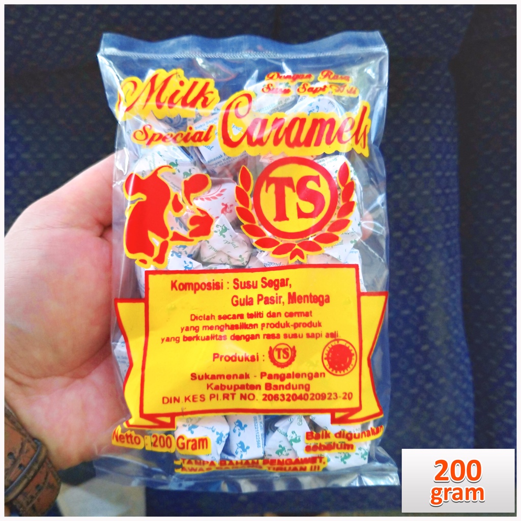 Jual [TERMURAH] Permen Susu Karamel TS Pangalengan 200 gram | Shopee ...