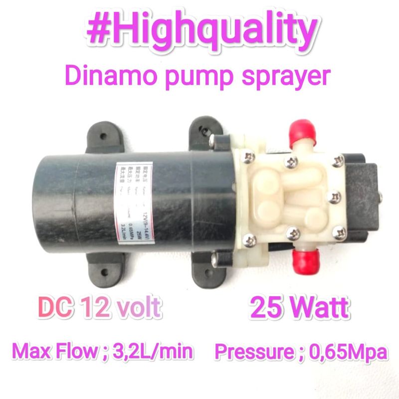 Jual Pompa semprot tanaman atau hama / Pompa air DC 12volt / Dinamo ...