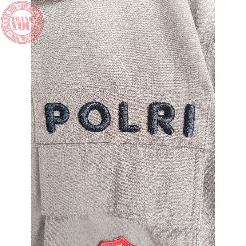 Jual TULISAN POLRI DAN CUSTOM NAMA POLISI BORDIR TIMBUL 3D KUALITAS ...