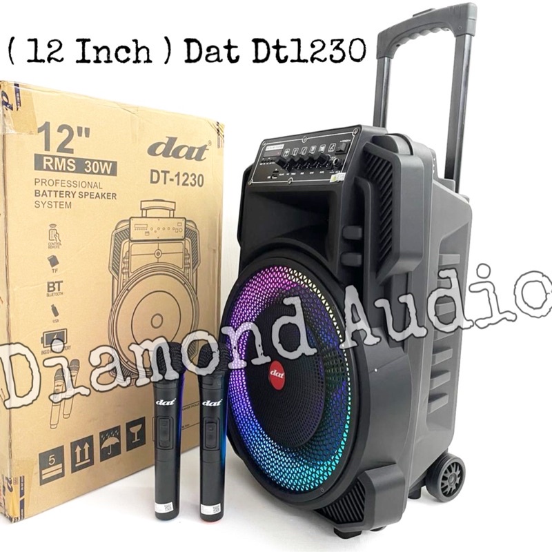 Jual Speaker Portable Dat Dt1230 Usb Bluetooth Original Wireless Dt ...