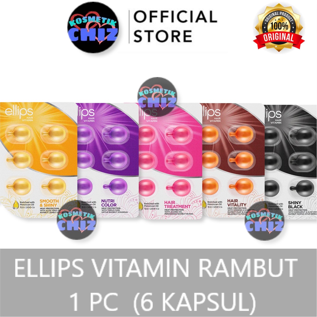Jual Ellips Hair Vitamin Kemasan Blister Isi 6 Kapsul | Shopee Indonesia