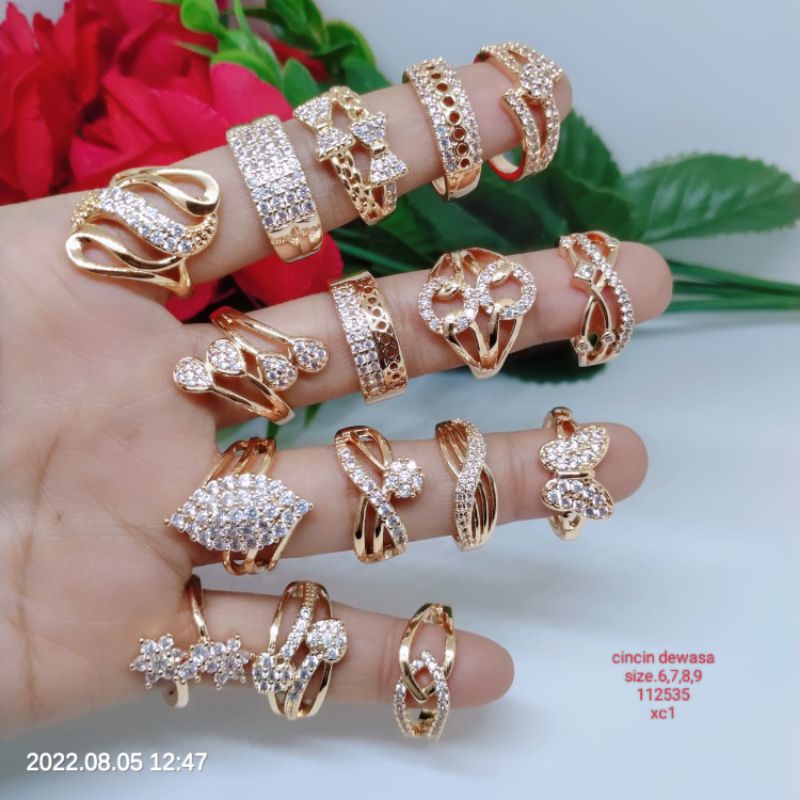 Jual Cincin Titanium Tembaga Xuping Perhiasan Aksesoris Lapis Emas Terlaris Termurah G2-C6 ...