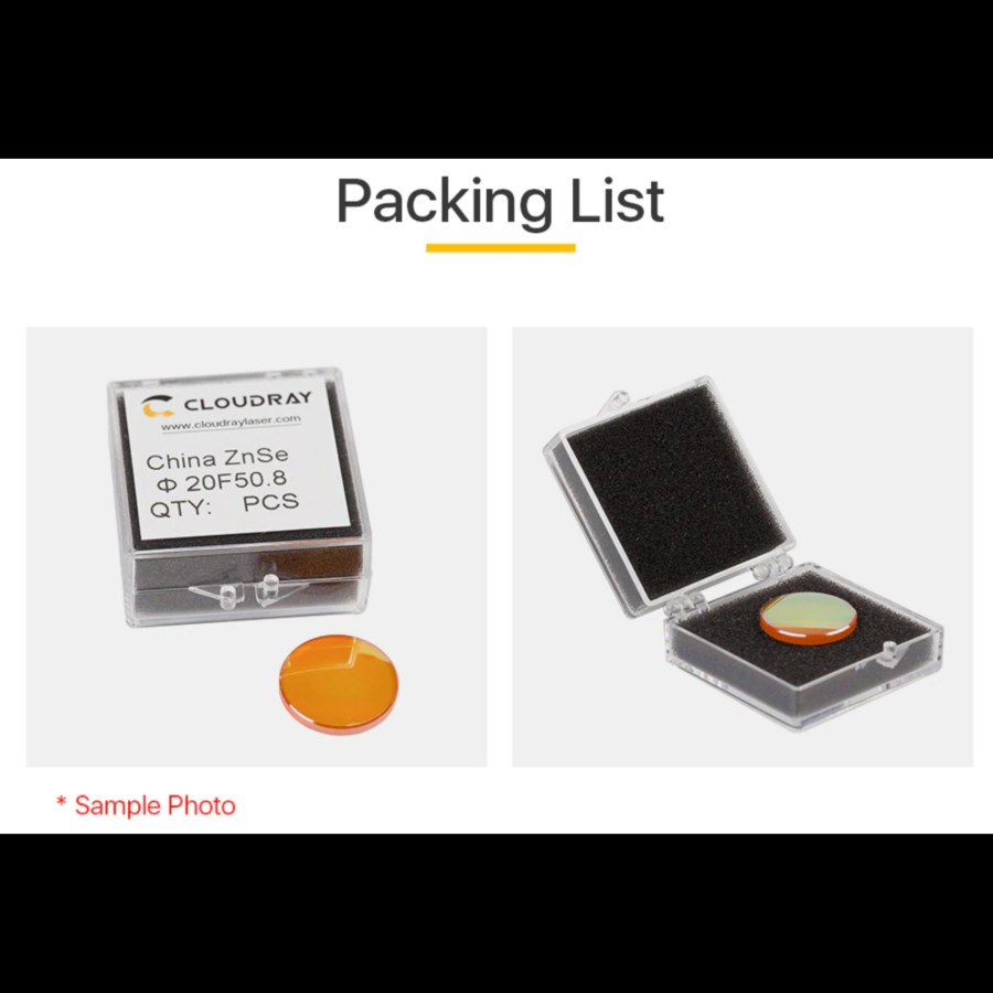 Jual Original CloudRay Focus Lens Lensa CO2 Laser CN CVD ZnSe Meniscus 12 18 20 25 mm | Shopee ...
