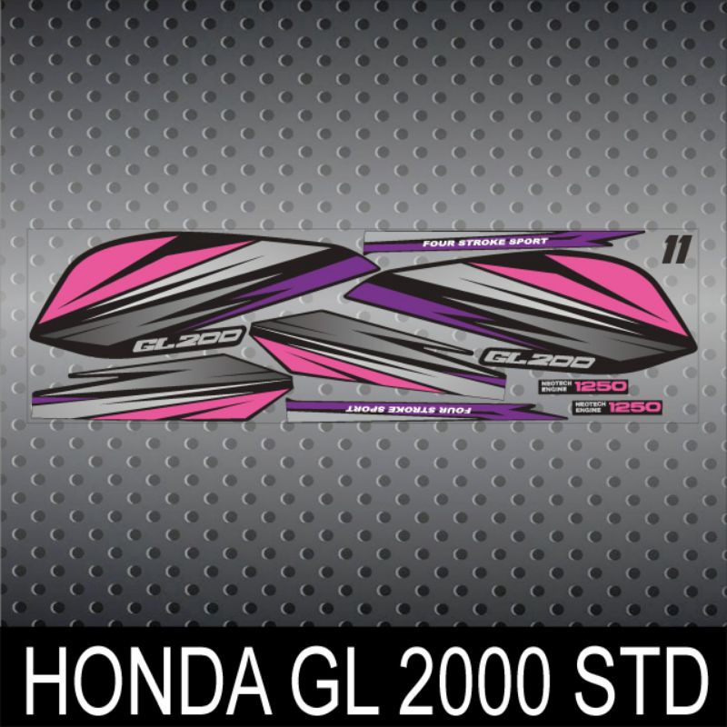 Jual STIKER STRIPING DECAL VARIASI HONDA GL 2000 STD #1 | Shopee Indonesia