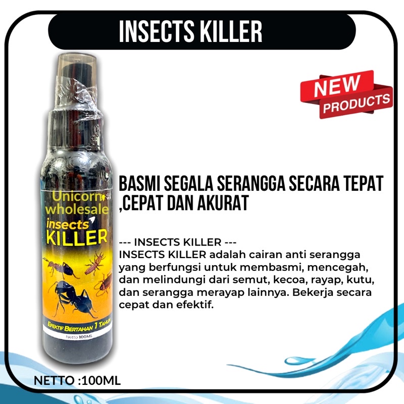 Jual RACUN OBAT PEMBASMI SEMUT RAYAP KECOA KUTU INSECTS KILLER 100ML ...