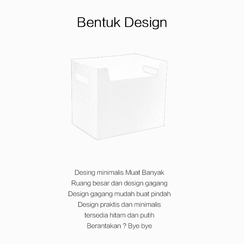 Jual Dejavu Storage Box Buku Desktop Container Box Meja Kantor Rak ...
