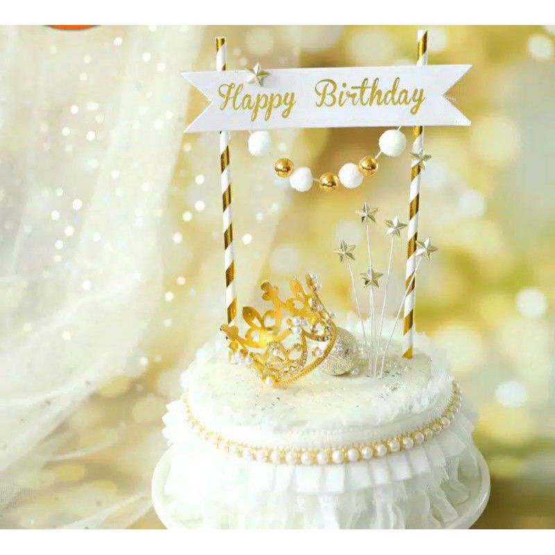 Jual HIASAN TOPPER KUE CAKE ULANG TAHUN PERAYAAN ANNIVERSARY BENTUK ...