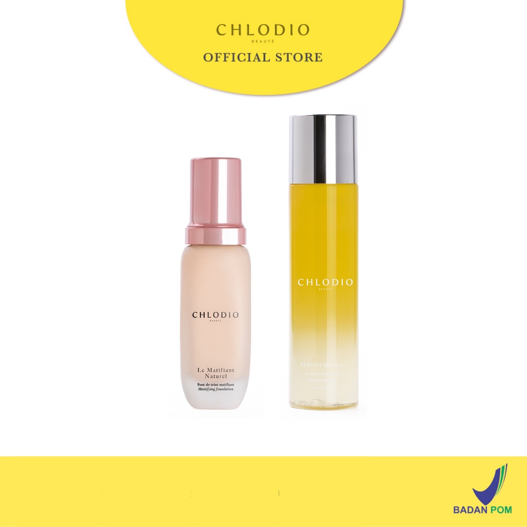 Jual Chlodio Le Matifiant Naturel Mattifying Foundation + Murier Blanc+ ...