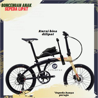 Jual Boncengan Sepeda Lipat Boncengan Anak Sepeda MTB Selly Minions ...