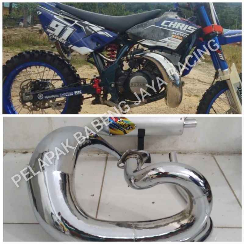 Jual knalpot suzuki rg150 rgr 150 txr 150 TXR 150 RGV 150 udang trail gtx cubcross plat model ...