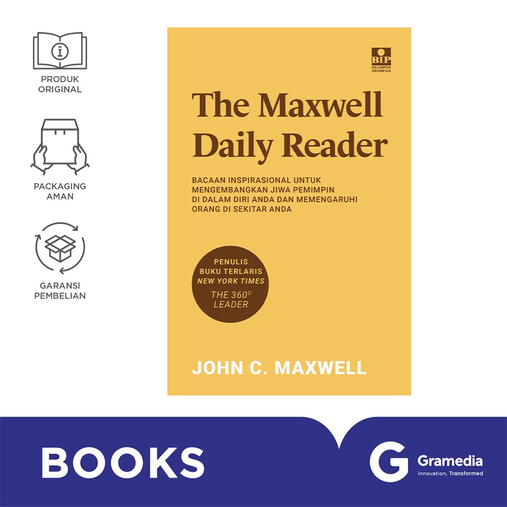 Jual The Maxwell Daily Reader ( Cover Baru ) (John C Maxwell) | Shopee ...