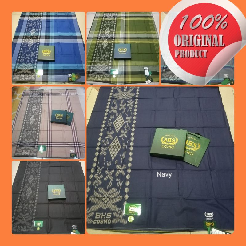 Jual Sarung BHS COSMO Original Silver dan Gold Warna Polos | Shopee ...