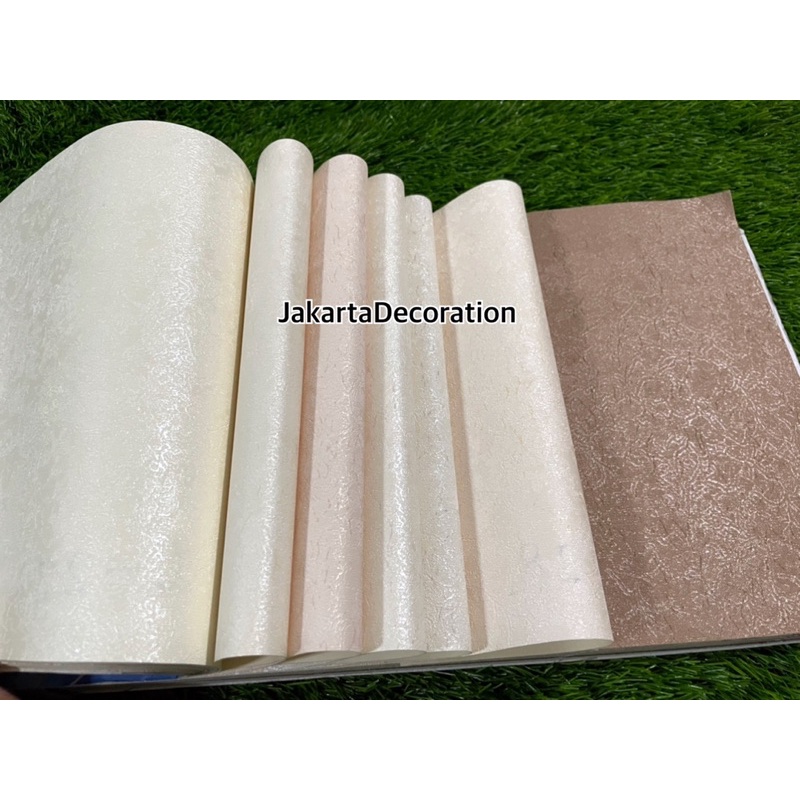 Jual Wallpaper Dinding Polos Tekstur Putih Gading Cream Nude Abu Coklat ...