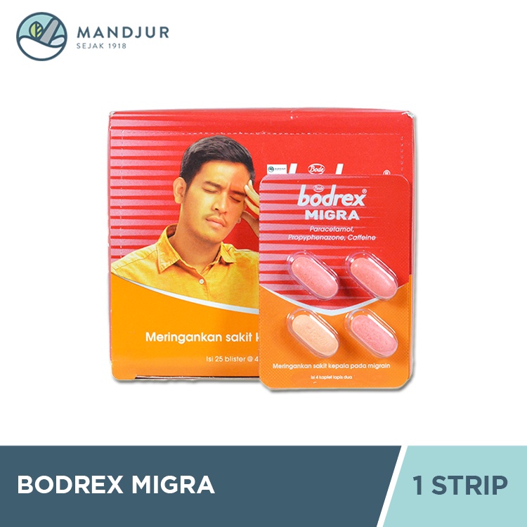 Jual Bodrex Migra 4 Tablet - Pereda Sakit Kepala Sebelah / Migrain ...