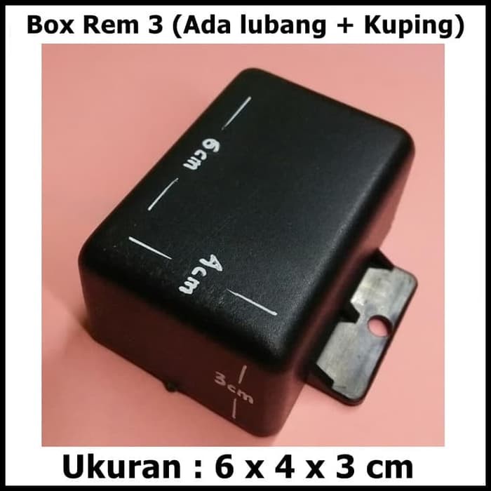 Jual Project Box Rem 3 ada kuping dan lubang ukuran 6 x 4 x 3 cm ...