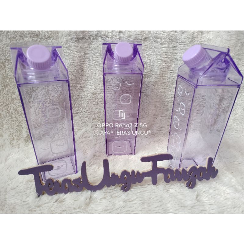 Jual Teras Ungu Botol susu ungu acrylic 500ml | Shopee Indonesia