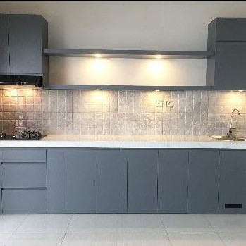 Jual kitchen set minimalis HPL 3 meter atas dan 3 meter bawah | Shopee ...