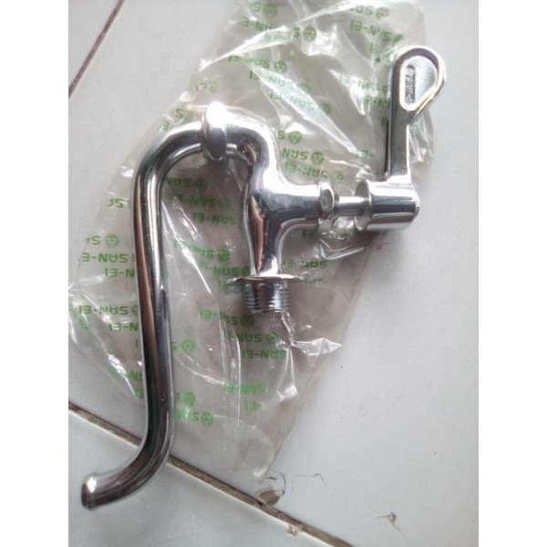 Jual kran tembok dinding san ei sink swinging tap 1/2" keran air bebek jepang asli original ...